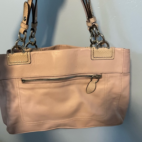 Coach | Bags | Coach Lilac Purple And Python Print Bag | Poshmark